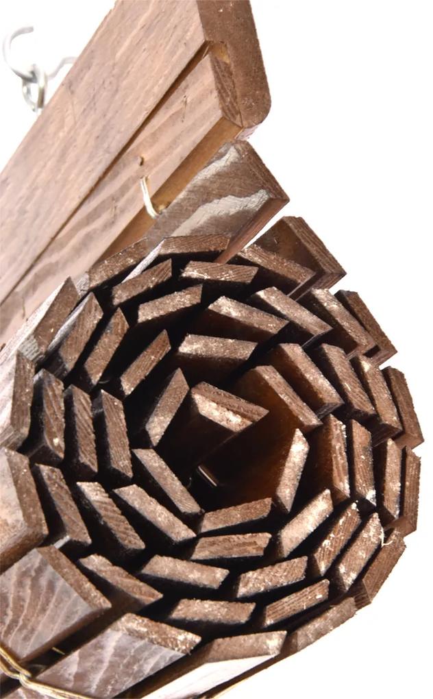 Vingo Dřevěná roleta na pergolu - hnědá Šířka rolety: 100 cm, Rozvin rolety: 150 cm