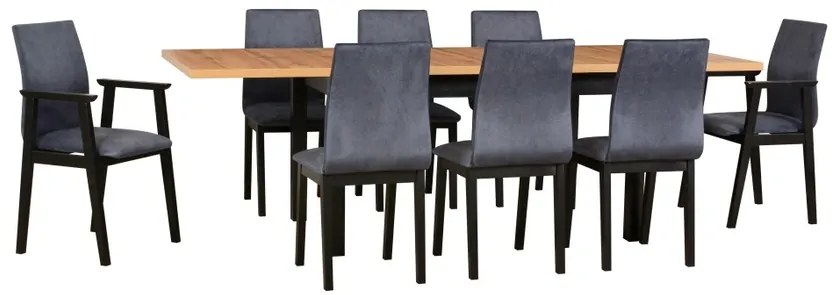 Jídelní stůl MODENA 2 XL doprava zdarma deska stolu artisan, nohy stolu ořech