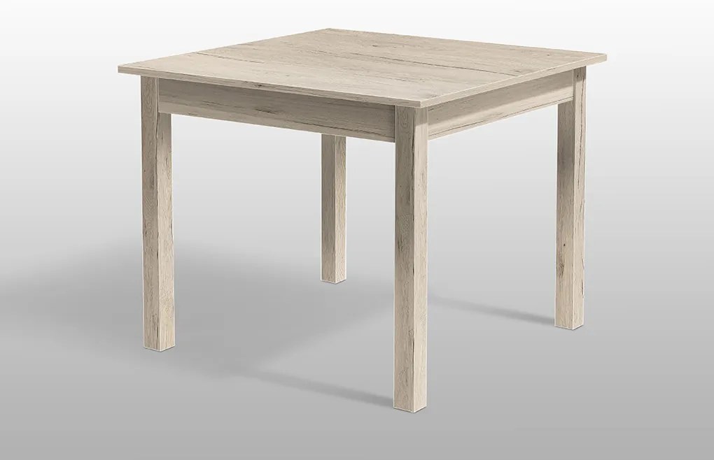 Jídelní stůl bez rozkladu 90x90 cm / 18mm barva lamina: dub sonoma