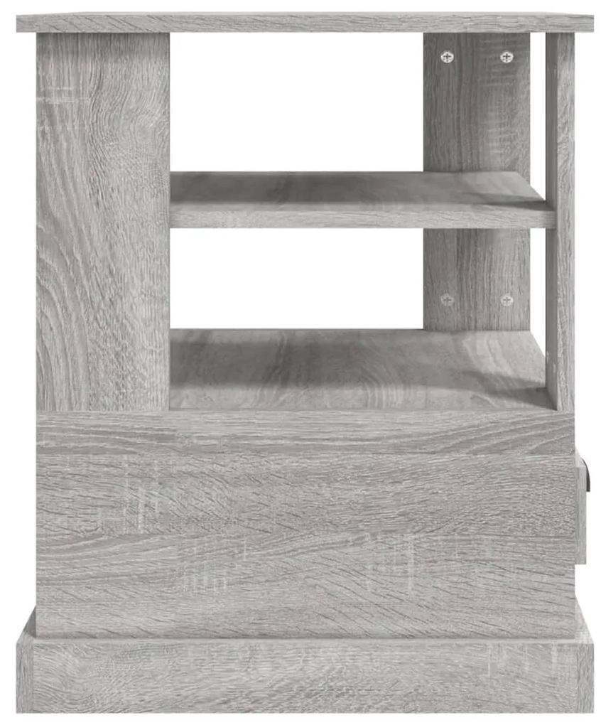 Odkládací stolek šedý sonoma 50 x 50 x 60 cm kompozitní dřevo - Default Title