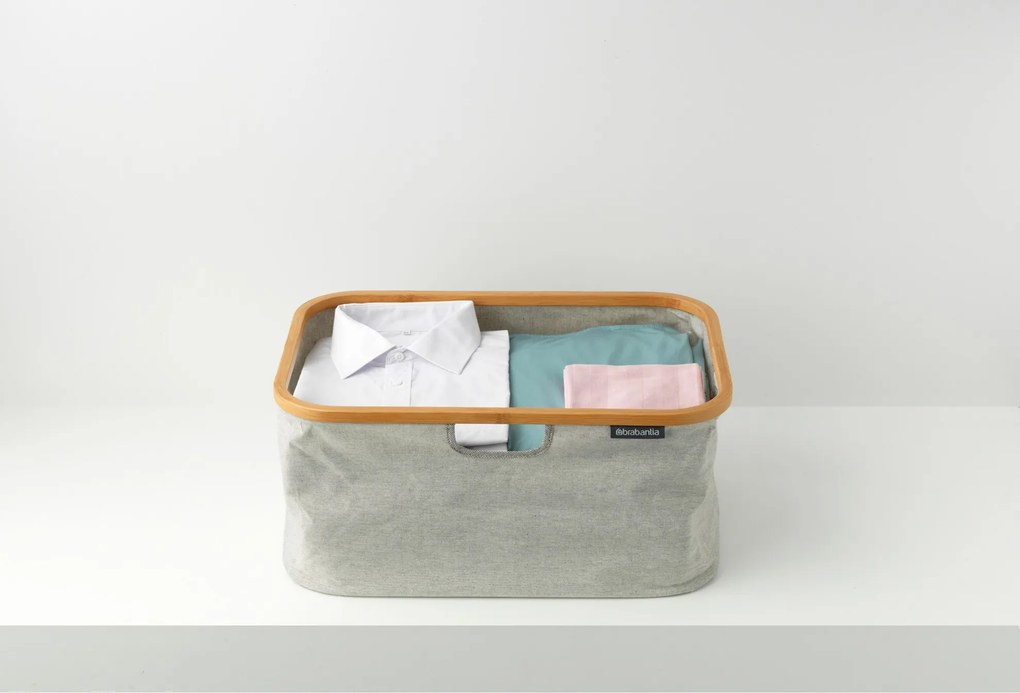 Skládací koš na prádlo/úložný box Brabantia 40l šedý