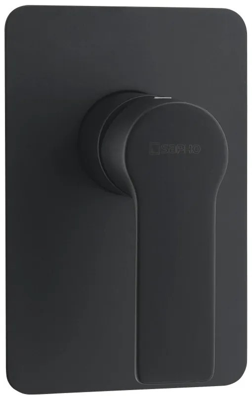 Sapho PAX podomítková sprchová baterie, 1 výstup, černá mat