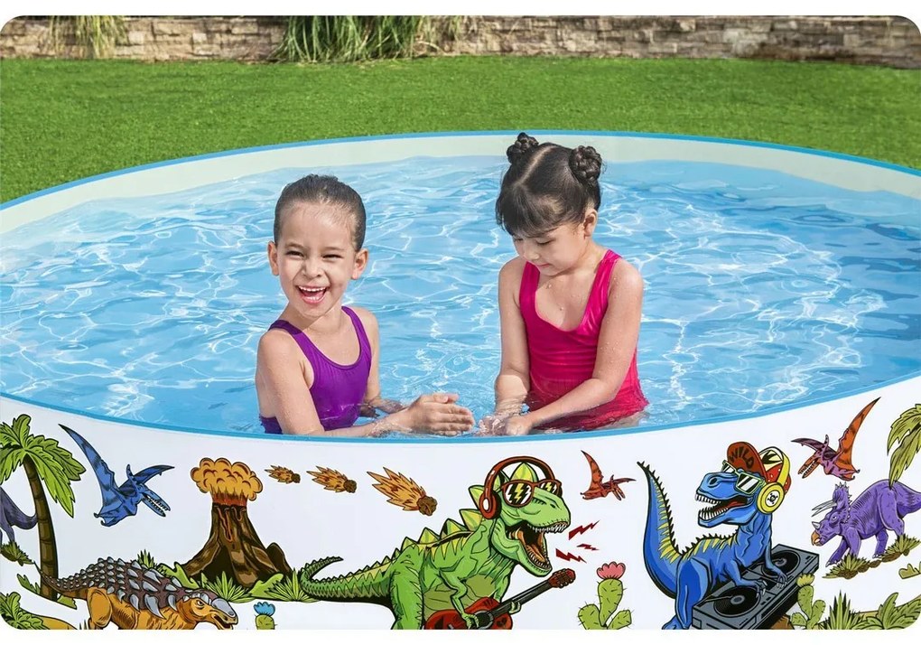 Dinosauři dětský zahradní bazén Bestway 244 x 46 cm 55001