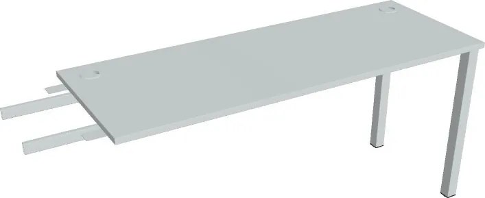 Hobis Kancelářský stůl řetězící do úhlu Hobis UE 1600RU, deskaakát, bílá RAL 9016