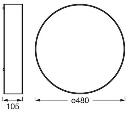 Osram - Stropní svítidlo ORBIS PARIS 3xE27/25W/230V pr. 48 cm krémová