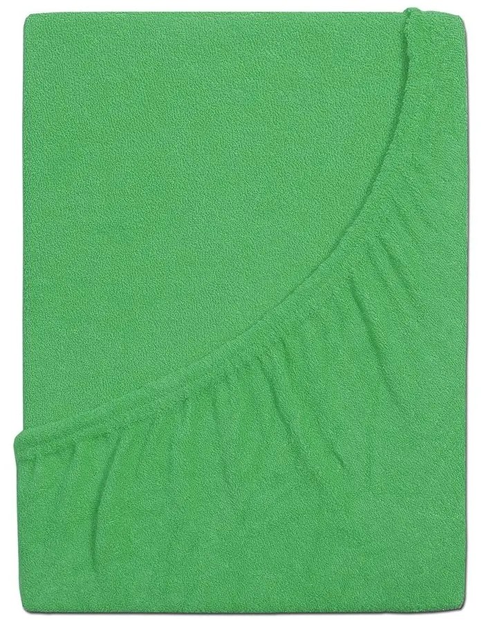 B.E.S. - Petrovice, s.r.o. Prostěradlo Froté PERFECT - Jarní zelená 90 x 200