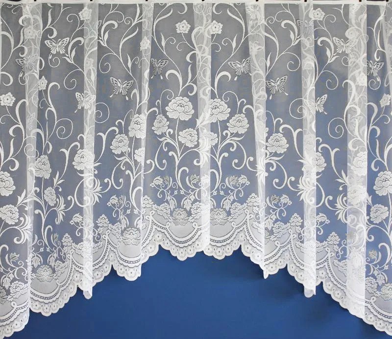 Ervi oblouková záclona 7514 motýl, 180x320 cm