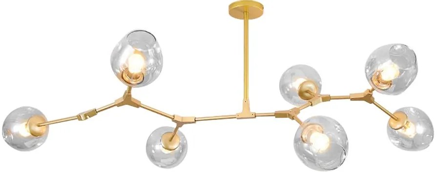 Toolight, stropní svítidlo Spider 7xE27, zlatá, OSW-08556
