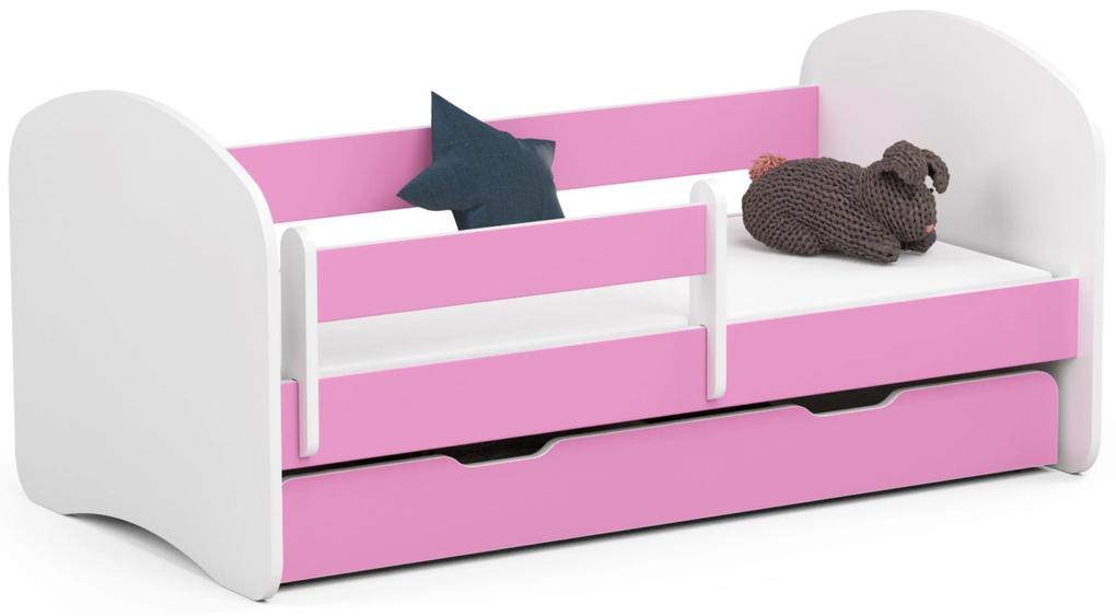 Dětská postel Pranshi (růžová) (s matrací). 1070766