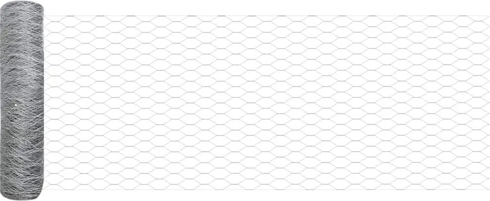 Hexagonální kotvení plotu 50 x 0,4 m Pozinkovaná ocel Stříbrná 3352976