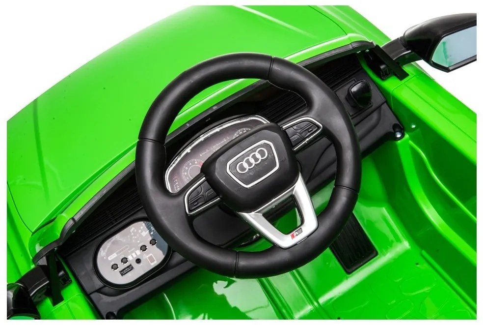 HračkyZaDobréKačky Dětské elektrické autíčko Audi Q8 RS zelené
