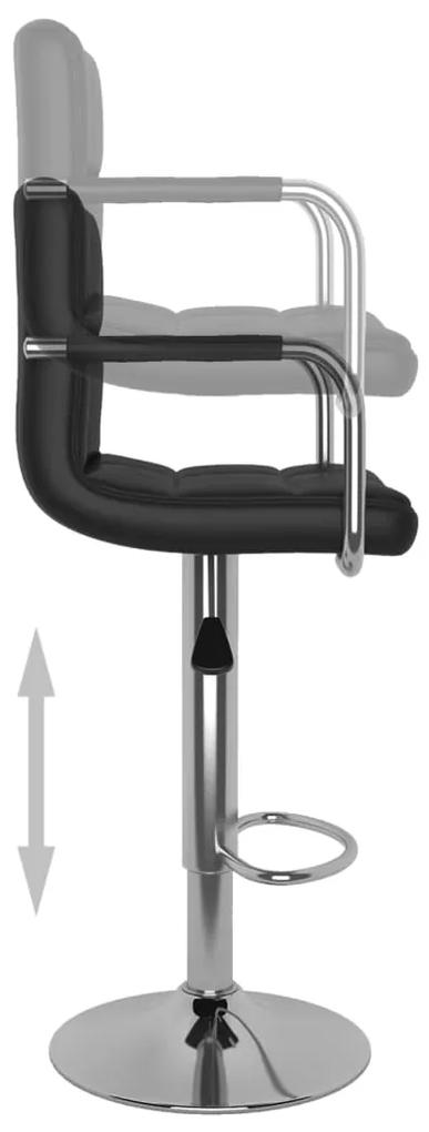 Barové stoličky 2 ks černé umělá kůže - Default Title