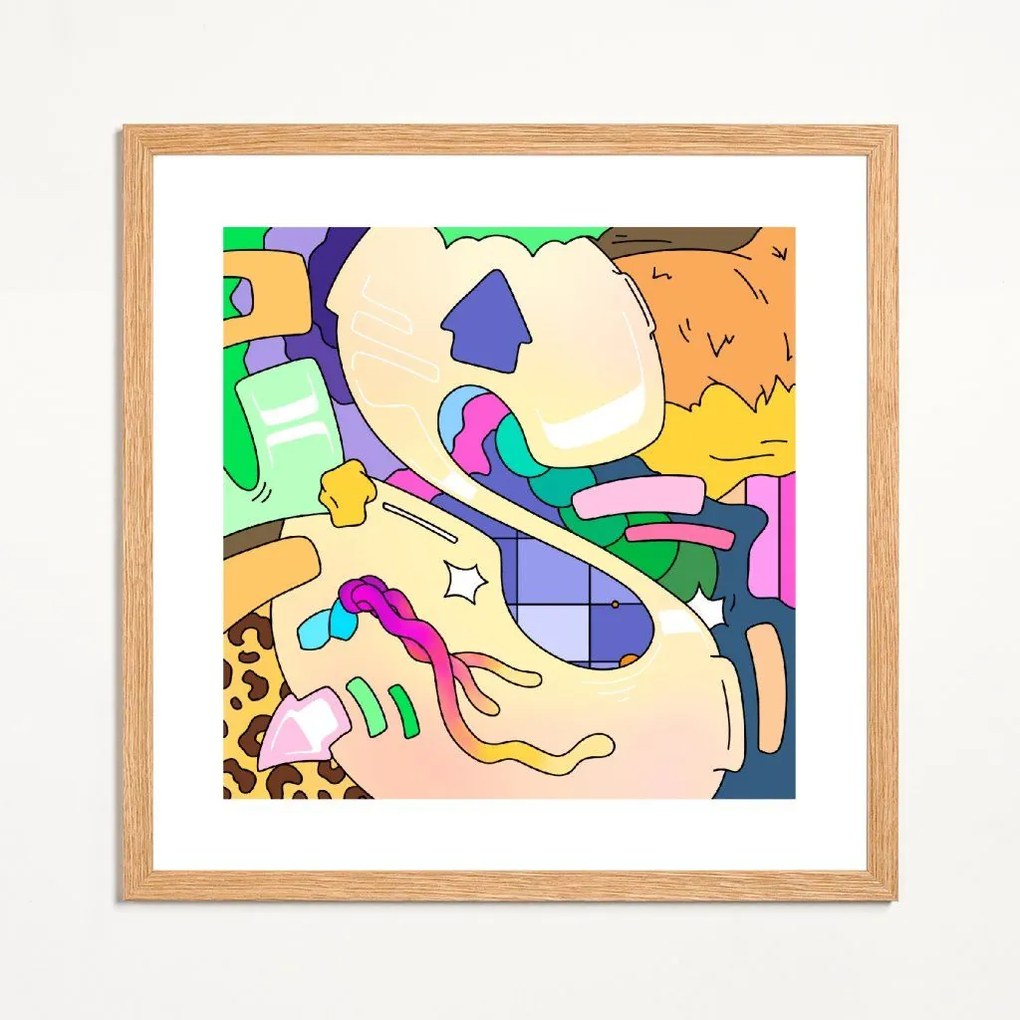 PAUSER | Mutant Syntax S Rám: Bez rámu, Velikost: 60 x 60 cm