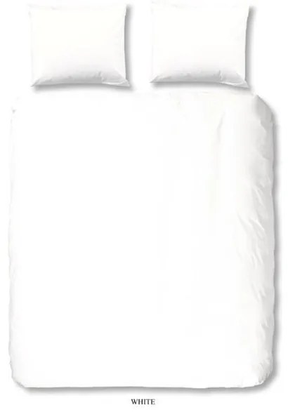 Bílé povlečení z bavlny na jednolůžko Good Morning Basso Uni, 140 x 200 cm