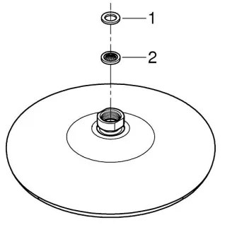 GROHE 26408000 - Hlavová sprcha TEMPESTA pr. 210 mm lesklý chrom