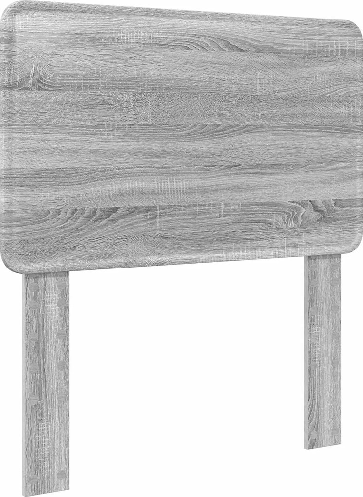 Rám postele s čelo Šedá Sonoma 90 x 200 cm Masivní borové dřevo 3412538