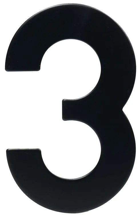 Domovní číslo "3", RN.95L, černá