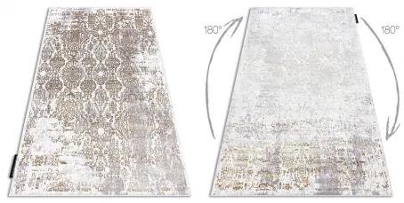 Moderní koberec DE LUXE 2081 ornament vintage Strukturální zlato / velikost 140x190 cm | krásné koberce cz