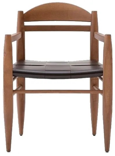 BILLIANI - Dřevěná židle s područkami VINCENT V.G. 441