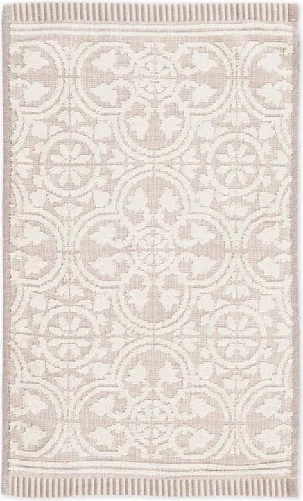 Pip Studio ručníky z bavlněného froté Tile de Pip, khaki (Luxusní ručníky z bavlněného froté v designu Tile de Pip barvě khaki)