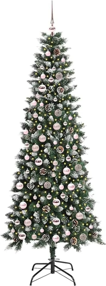 Umělý vánoční stromeček Zelená 210 cm PVC, plast a ocel 3395834