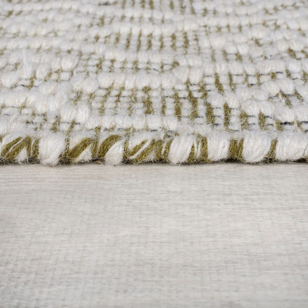 Flair Rugs, Ručně tkaný kusový koberec Nur Wool Dream Green, 120x170, zelená, ložnice