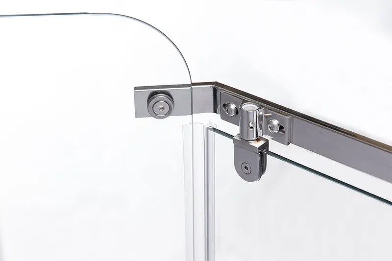 BPS-koupelny Pětiúhelníkový sprchový kout KZ91B 90x90 chrom/transparent - bez vaničky