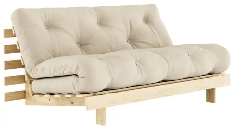 Canapea bej extensibilă 160 cm Roots - Karup Design | BIANO