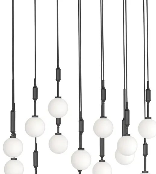 Designový lustr Ero S 15 černá