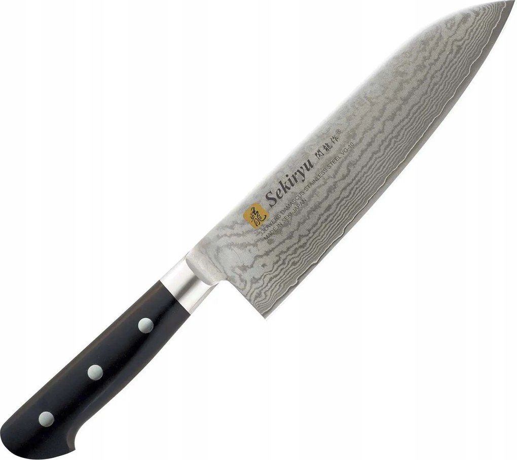 Japonský nůž Santoku 180mm Sekiryu VG10 Damascus