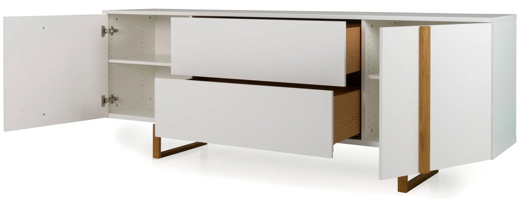 TENZO Komoda BIRKA bílá 78x216cm 9002806454