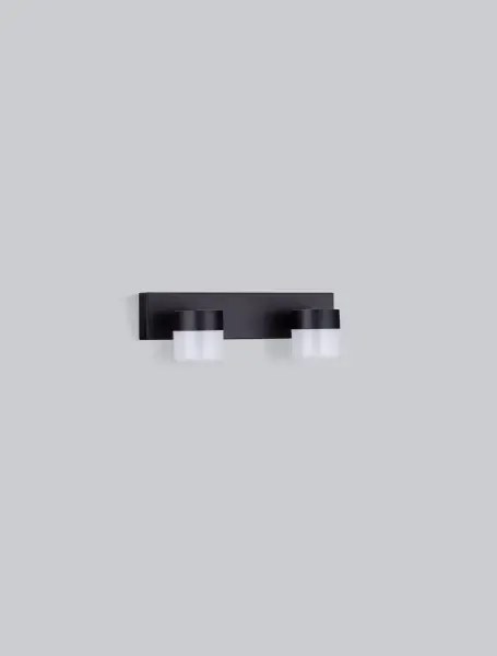 LED černé nástěnné svítidlo Teko 11W