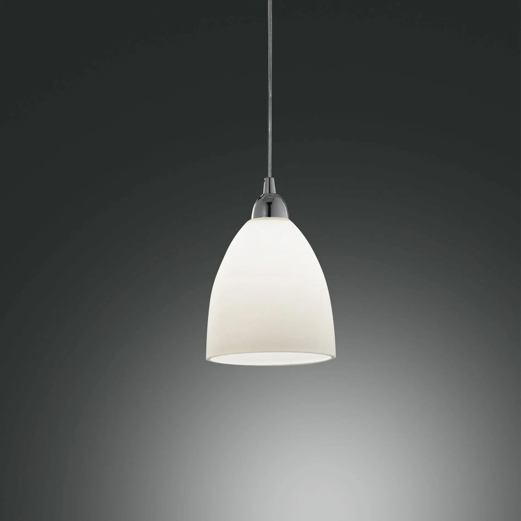 Fabas luce Fabas Provenza 2907, závěsné svítidlo, 1x60W, kov, bílé stínítko, průměr 20cm