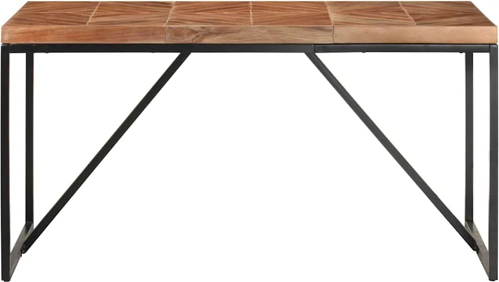 Jídelní stůl 140 x 70 x 76 cm masivní akácie a mangovník 323548