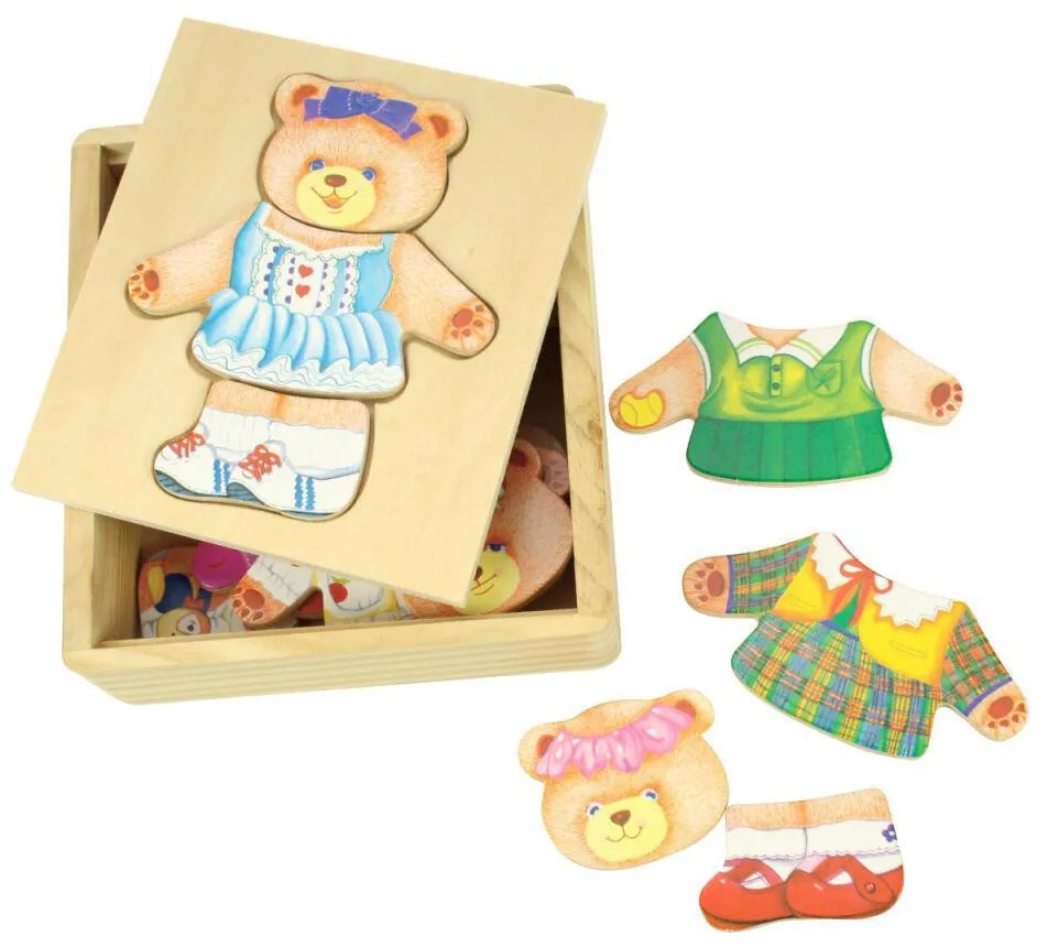 Bigjigs Toys Oblékací puzzle Paní medvědice
