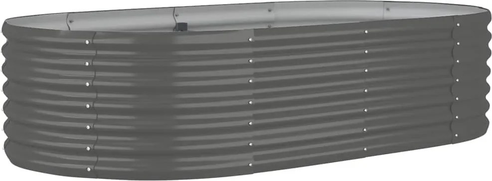 vidaXL Vyvýšený záhon pozinkovaná ocel 152x80x36 cm [318913] Barva: Šedá