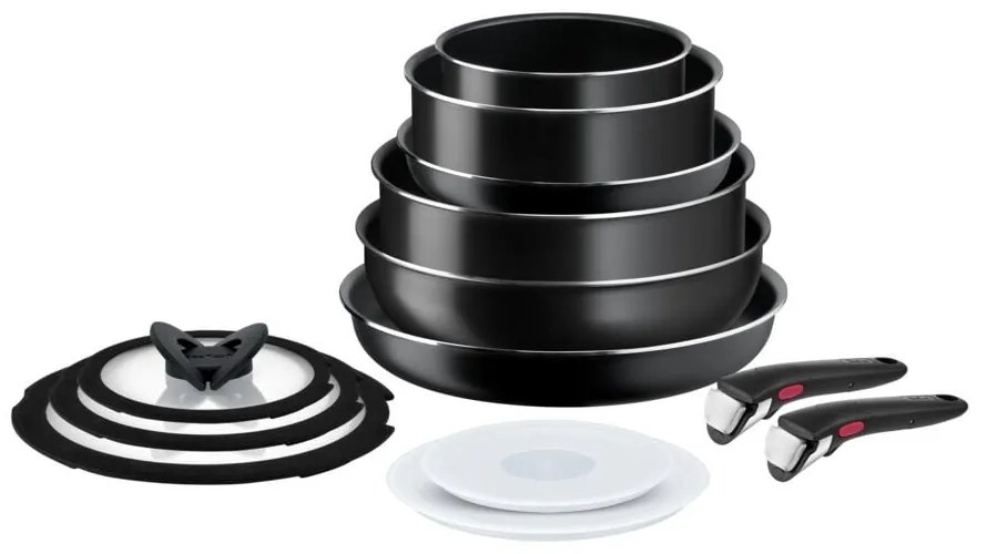 Hliníková sada nádobí 13 ks INGENIO EASY COOK & CLEAN BLACK L1549023 – Tefal