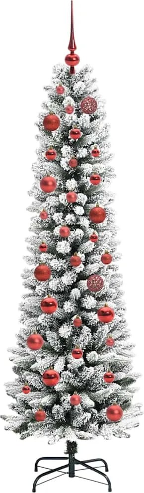 Umělý vánoční stromeček Bílá 150 cm PVC, kov a plast 3396093
