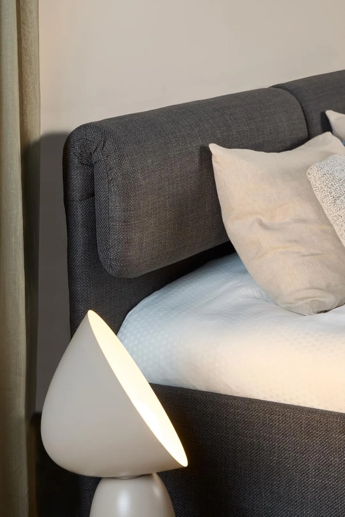 ACTONA GROUP Čalouněná postel CALVI tmavě šedá 140x190 H000024736