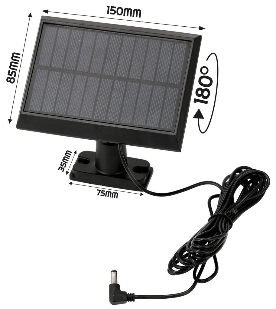 BERGE LED solární lampa s pohybovým senzorem + dálkový ovladač TANGA 30W
