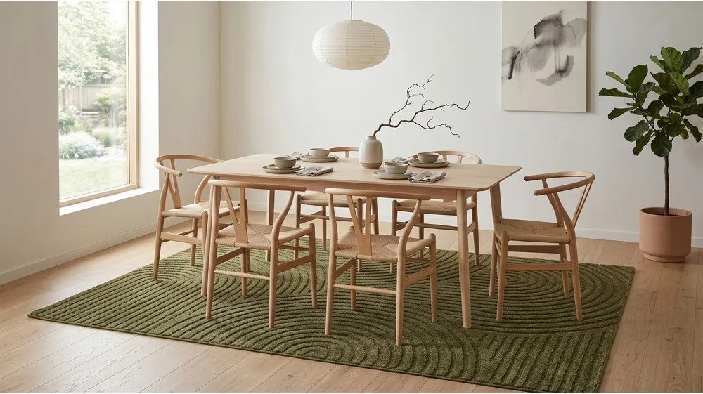 Zelený koberec 200x290 cm Whirl – ESTE