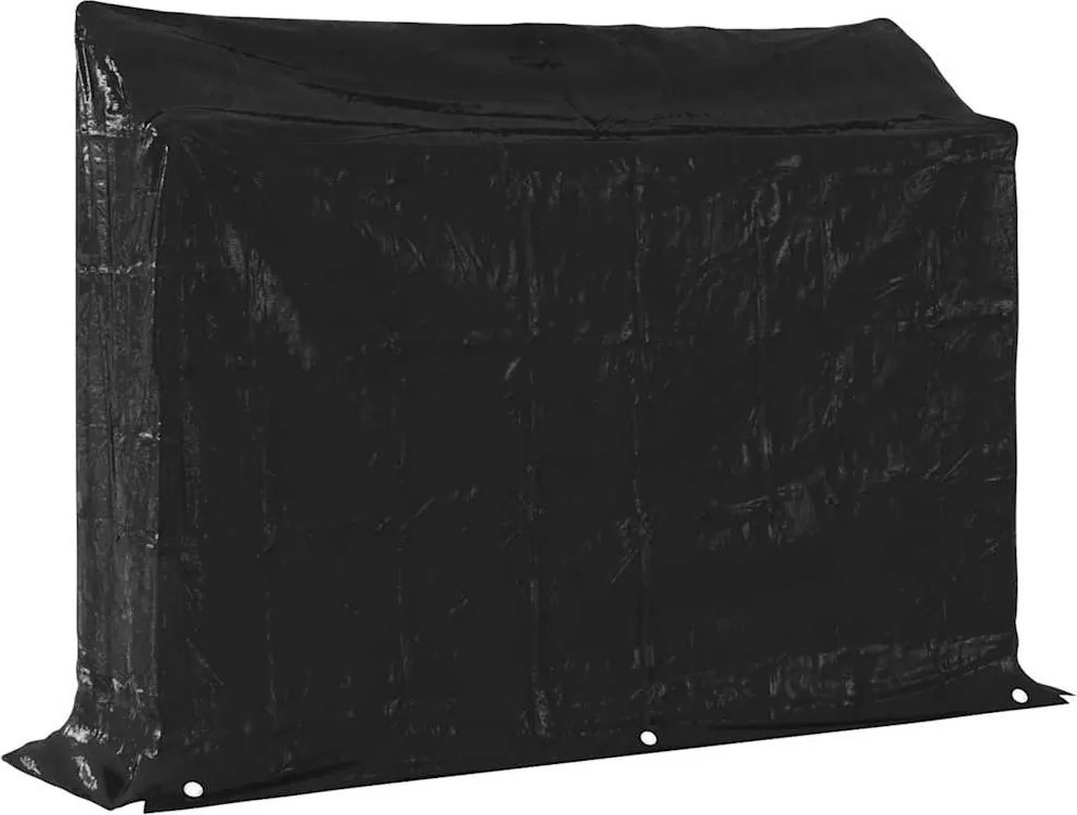 vidaXL Stojan na palivové dřevo s krytem 151x40,5x110,5 cm