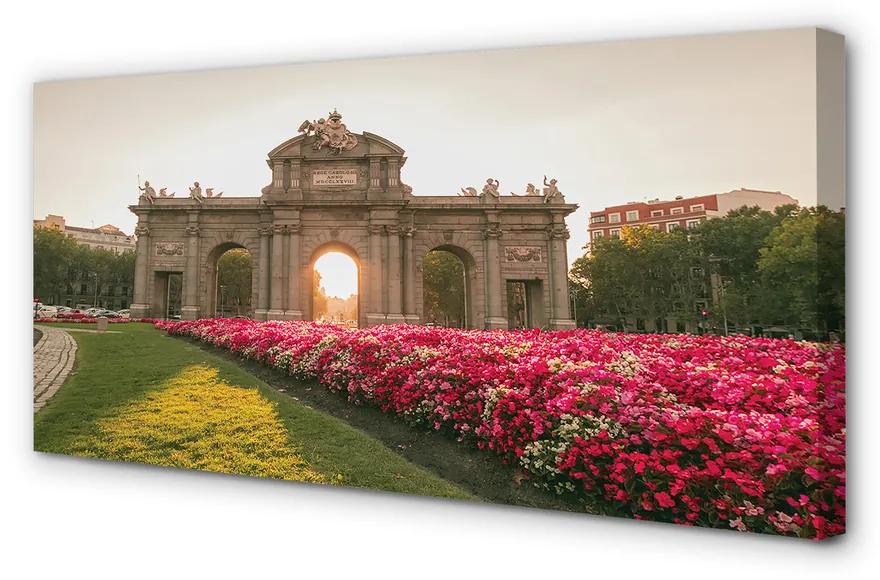 Obrazy na plátně Španělsko Dveře Alcala v Madridu 100x50 cm