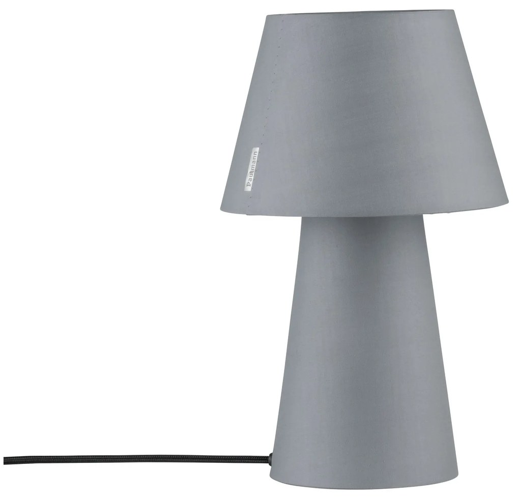 Paulmann 79734 Neordic Kelt, stolní lampa lampa z šedé textilie, 1x20W E14, výška 37cm