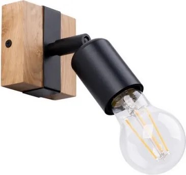 Nástěnné svítidlo SOLLUX ZUCA černé E27 1x15W bez žárovky SL.1295