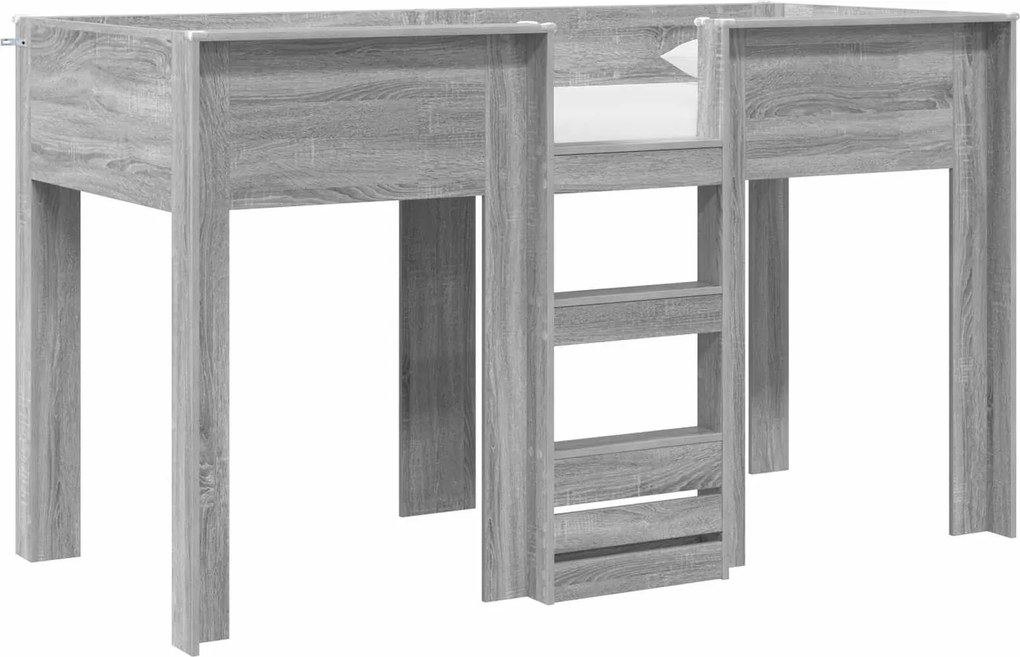 Patrová postel pro děti Šedá Sonoma 75 x 190 cm 3410472