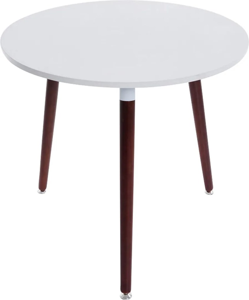 Jídelní stůl kulatý Angar, nohy tmavě hnědé ~ v75 x Ø80 cm Barva  Tmavě hnědá