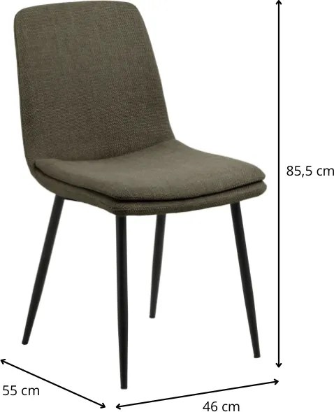 Jídelní židle Becca tmavě zelená