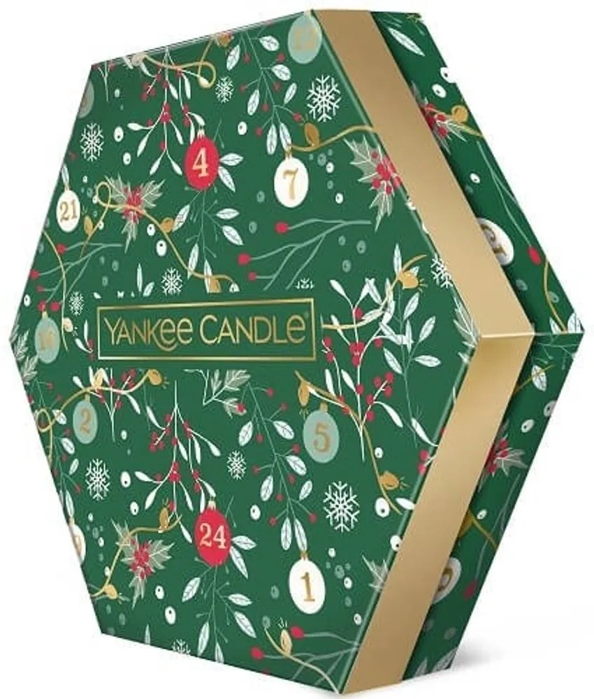 Yankee Candle - Vánoční dárková sada 18ks čajové svíčky+svícen