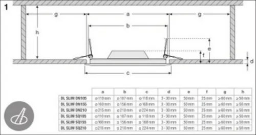 LED podhledové svítidlo LEDVANCE Slim Round 155mm 12W/3000K teplá bílá